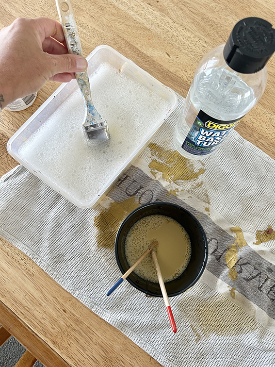 Painting project cleanup with DIGGERS™ Water Based Turps - Diggers ...